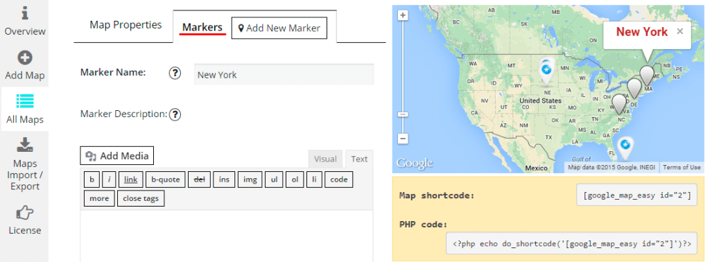 How to Create Linked Markers Map? - Google Maps Easy by Supsystic