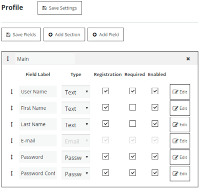 MEMBERSHIP REGISTRATION AND LOGIN FORMS