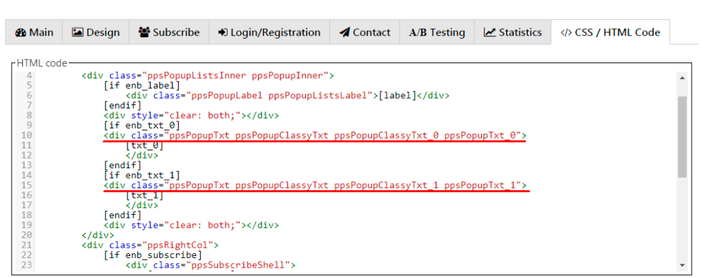 Hide Text Blocks in the PopUp after submitting? | Supsystic