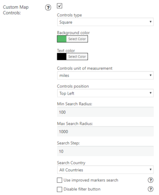 Google Maps Custom Controls with Google Maps Easy WordPress plugin