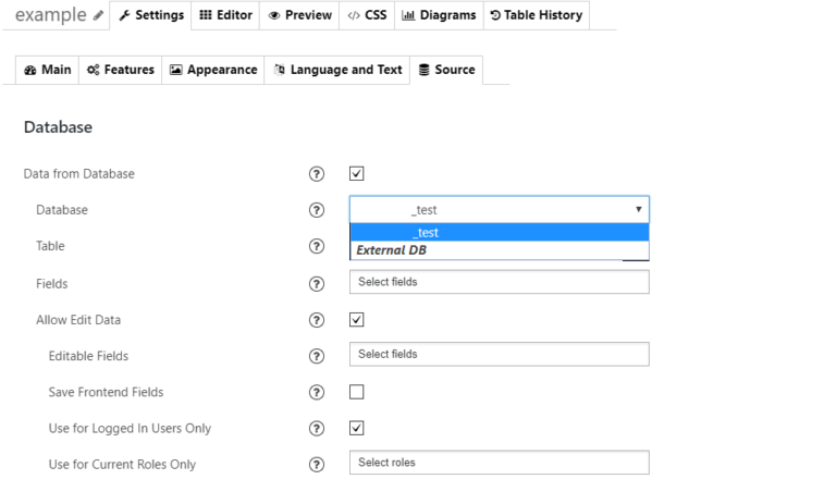 Database Source - Ultimate WordPress Plugins by Supsystic