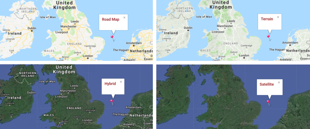 Different Map Styles - Ultimate WordPress Plugins by Supsystic