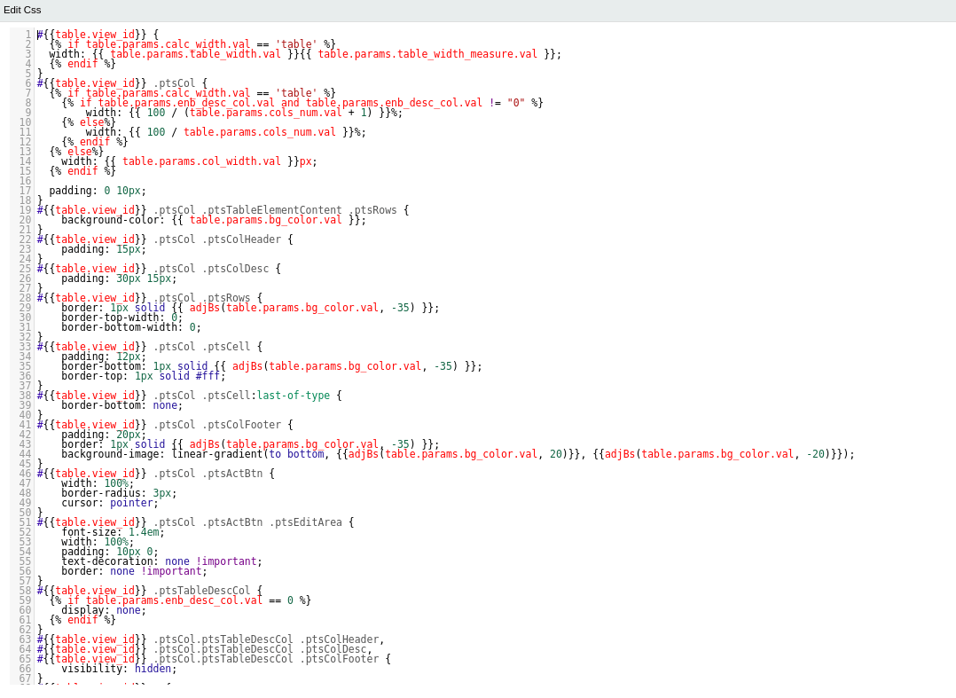 Custom CSS feature - Pricing Table WordPress Plugin by Supsystic